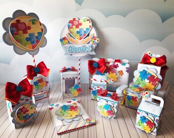 Puzzle Cake Topper - Etsy