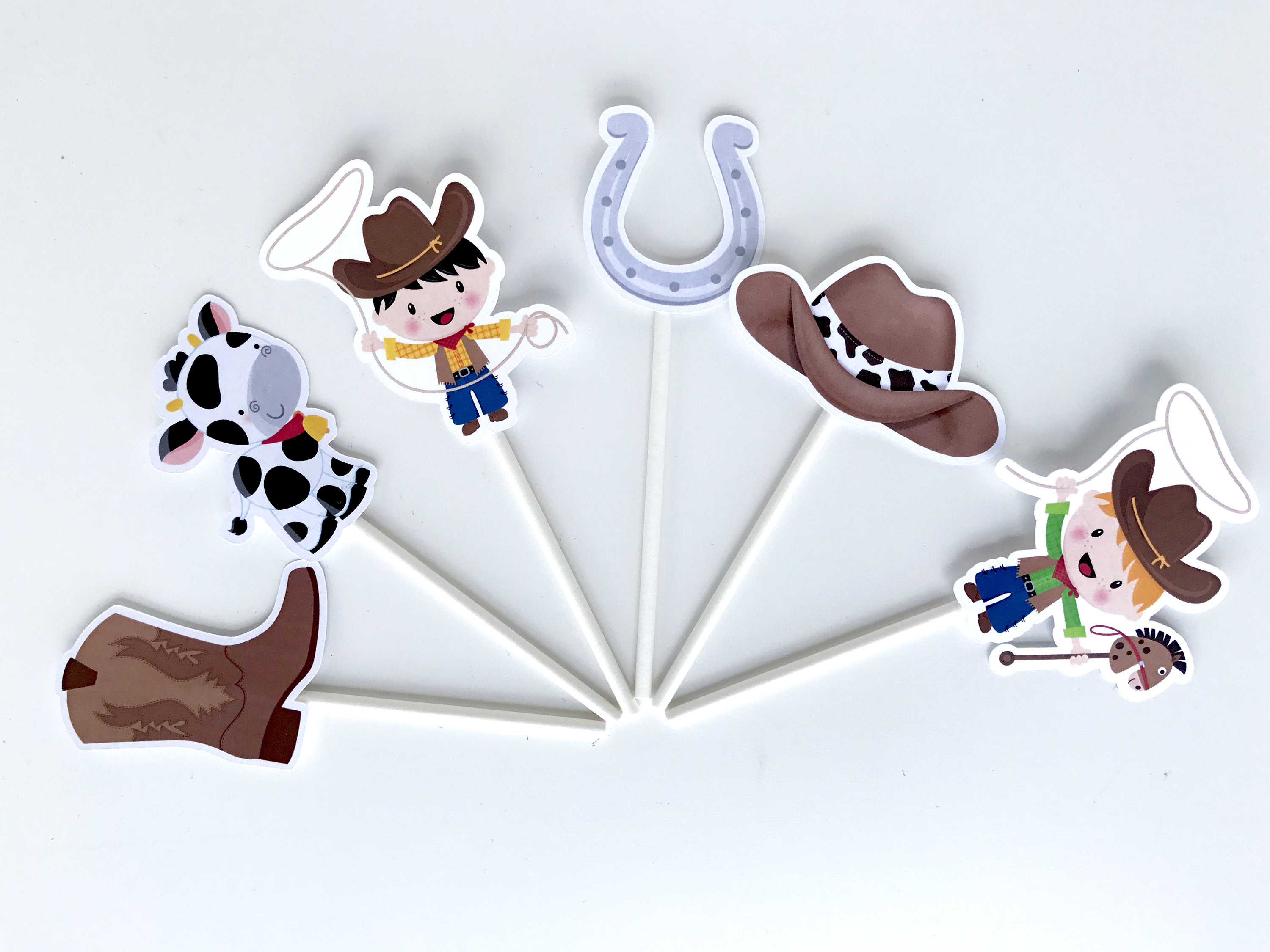 Cowboy Cupcake Toppers Cowboy Cake Topper Cowboy Baby | Etsy