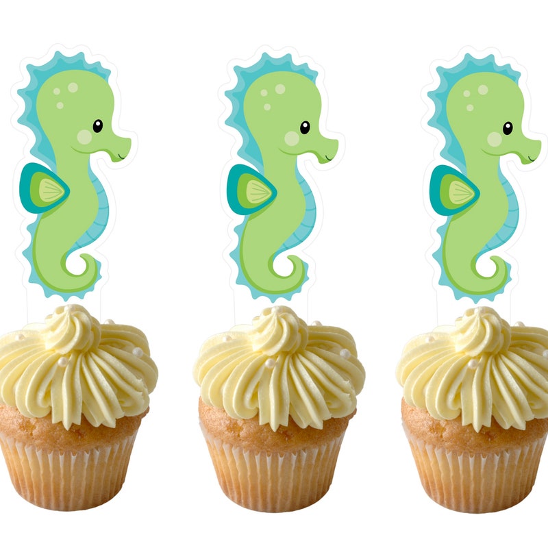 Seahorse Cake Topper - Etsy
