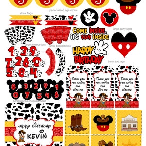 Mickey Cowboy Party | Cowboy Mickey Party | Mickey Mouse Cowboy ...