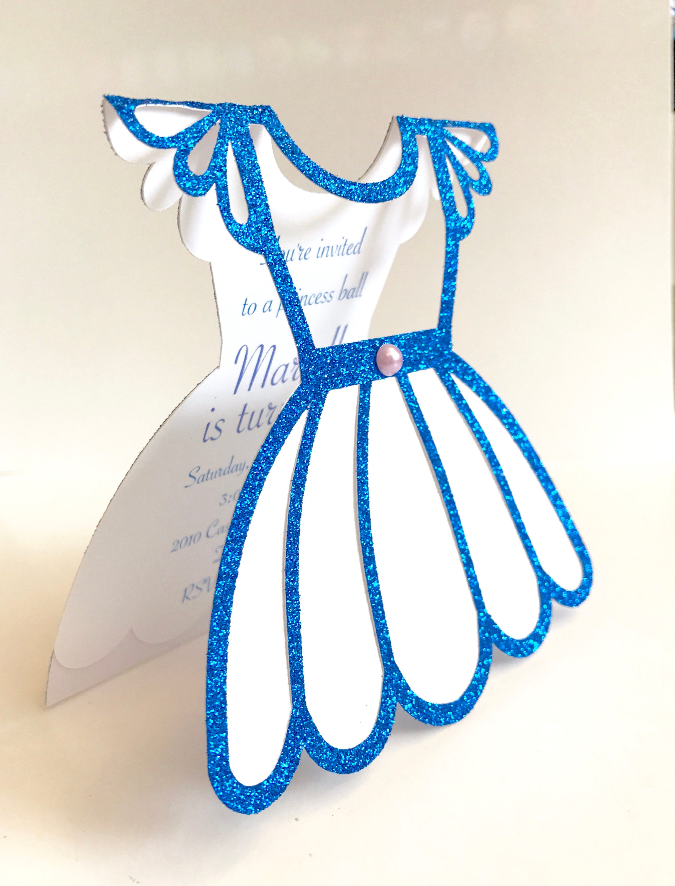 Princess Dress Invitations