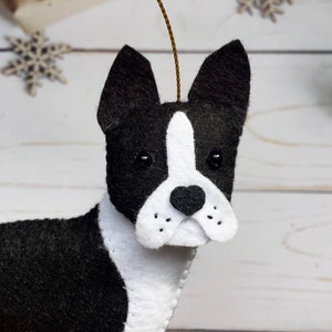 Boston Terrier Ornament-dog Christmas Ornament-boston Terrier Gifts ...