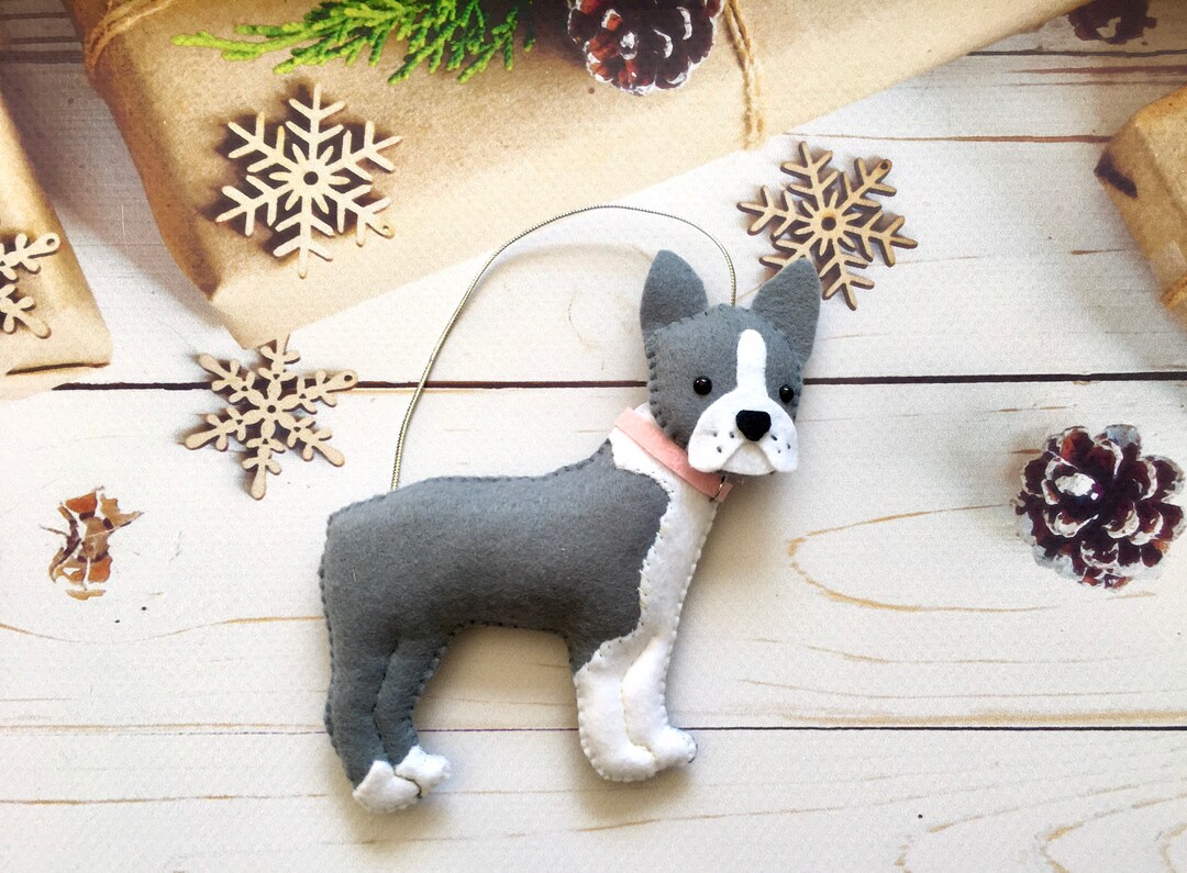 Boston Terrier Ornament-dog Christmas Ornament-boston Terrier Gifts ...
