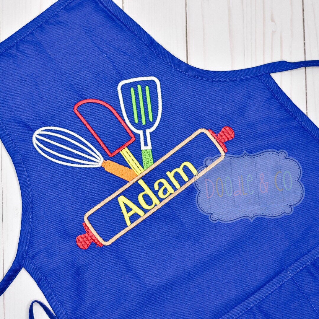 Kid Apron Personalized Toddler Boy Apron Kid Personalized Child Apron ...