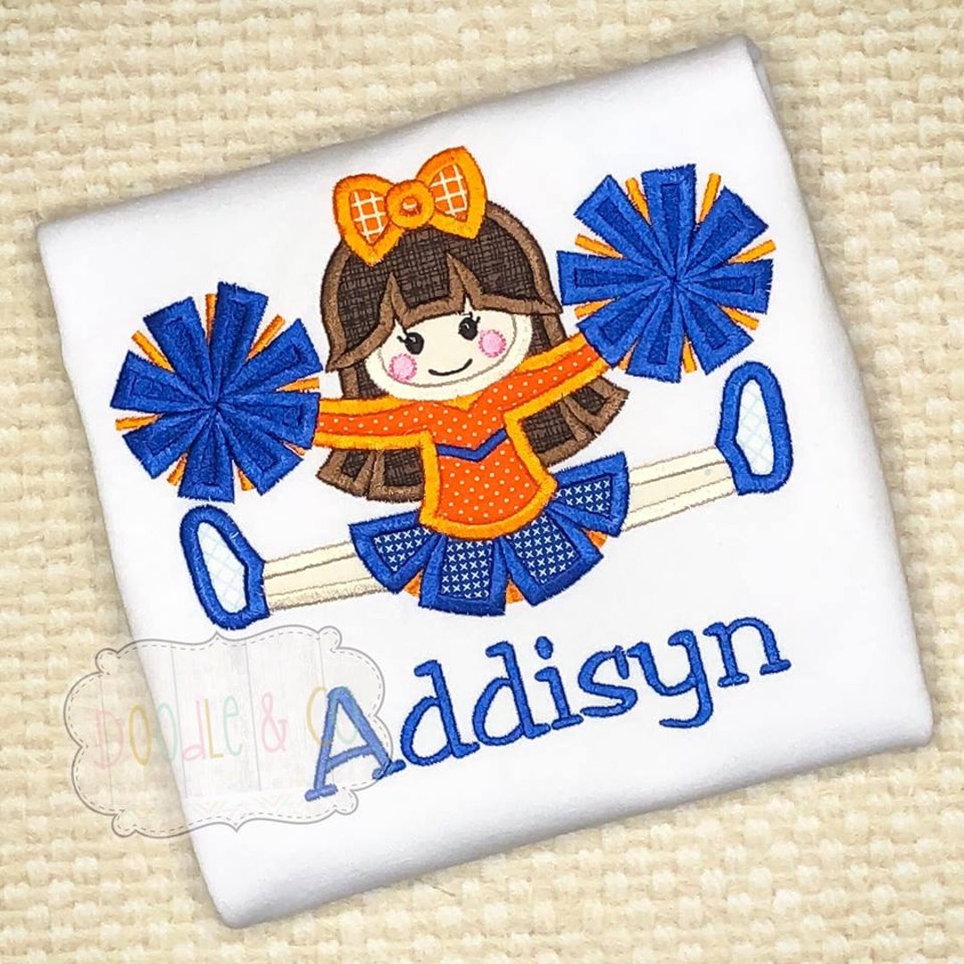 Personalized Cheerleader Applique Shirt, Back to School - Etsy