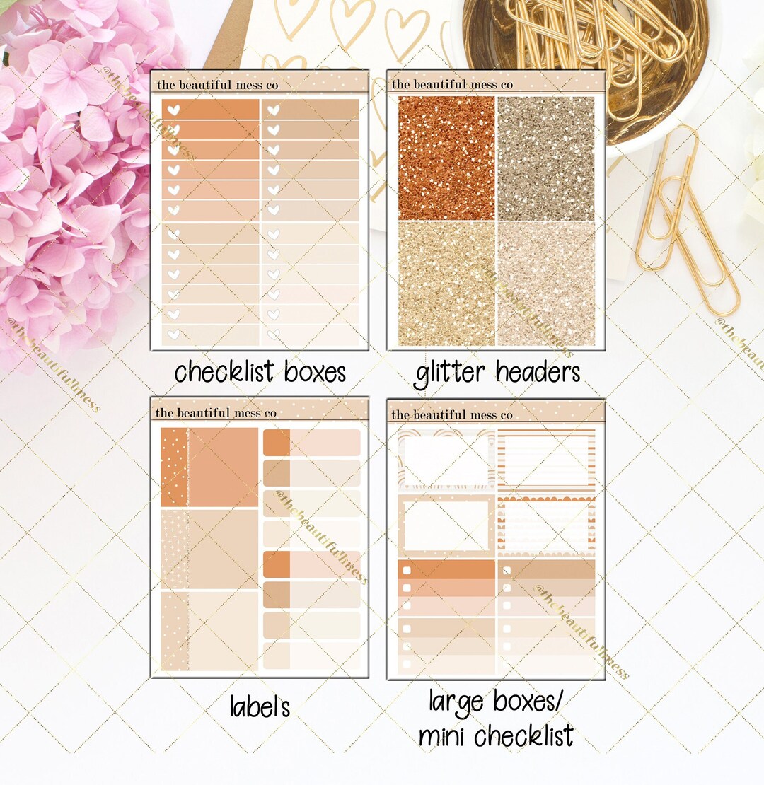 Boho Rainbow Add on Sheets Stickers / Planner Sticker / Vertical ...