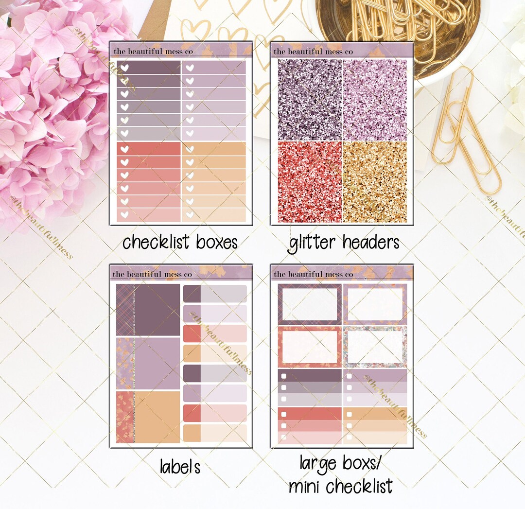 Crisp Add on Sheets Stickers / Planner Sticker / Vertical - Etsy
