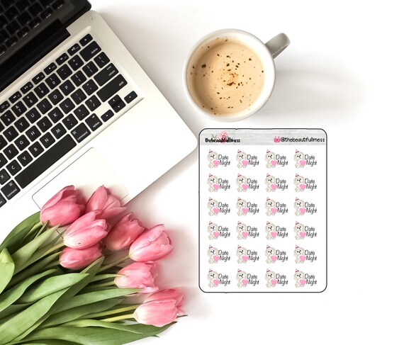 Lily Date Night Stickers / Planner Stickers | Etsy