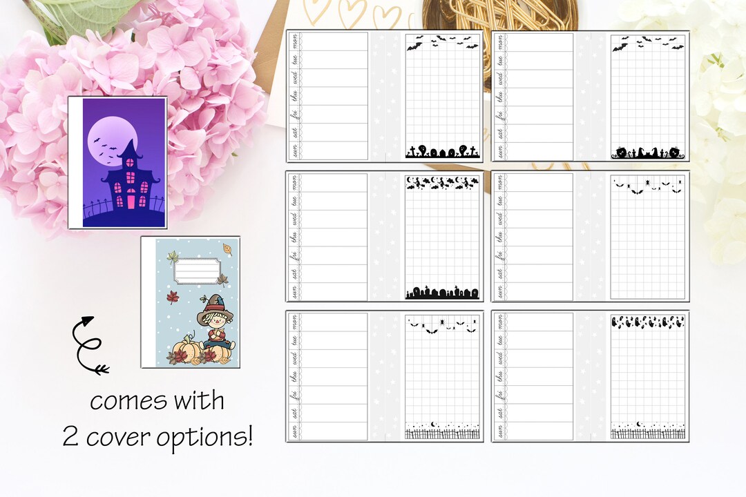 Happy Planner Micro Printable Inserts // Halloween Inserts // Micro ...