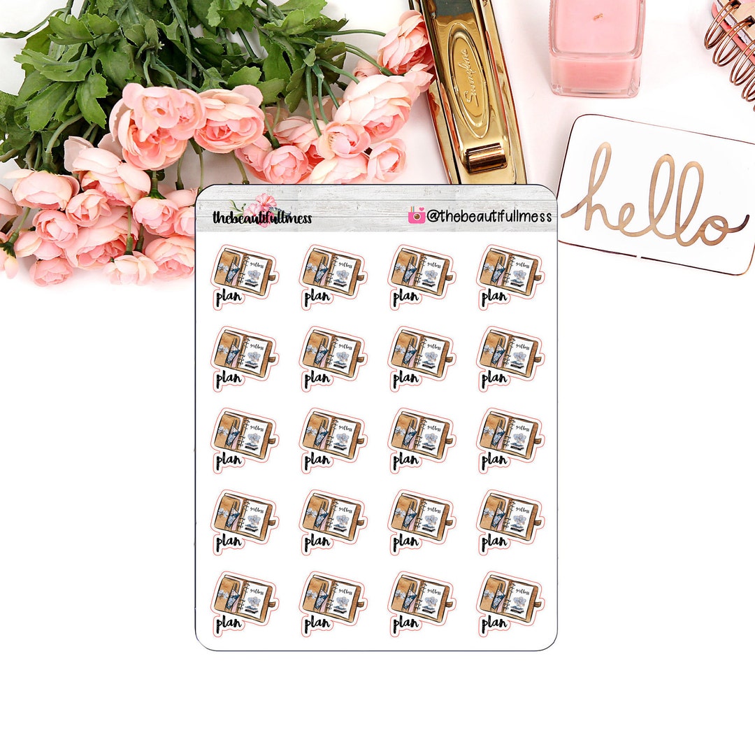 Plan / Time to Plan Planner Stickers / / Happy Planner / Personal ...