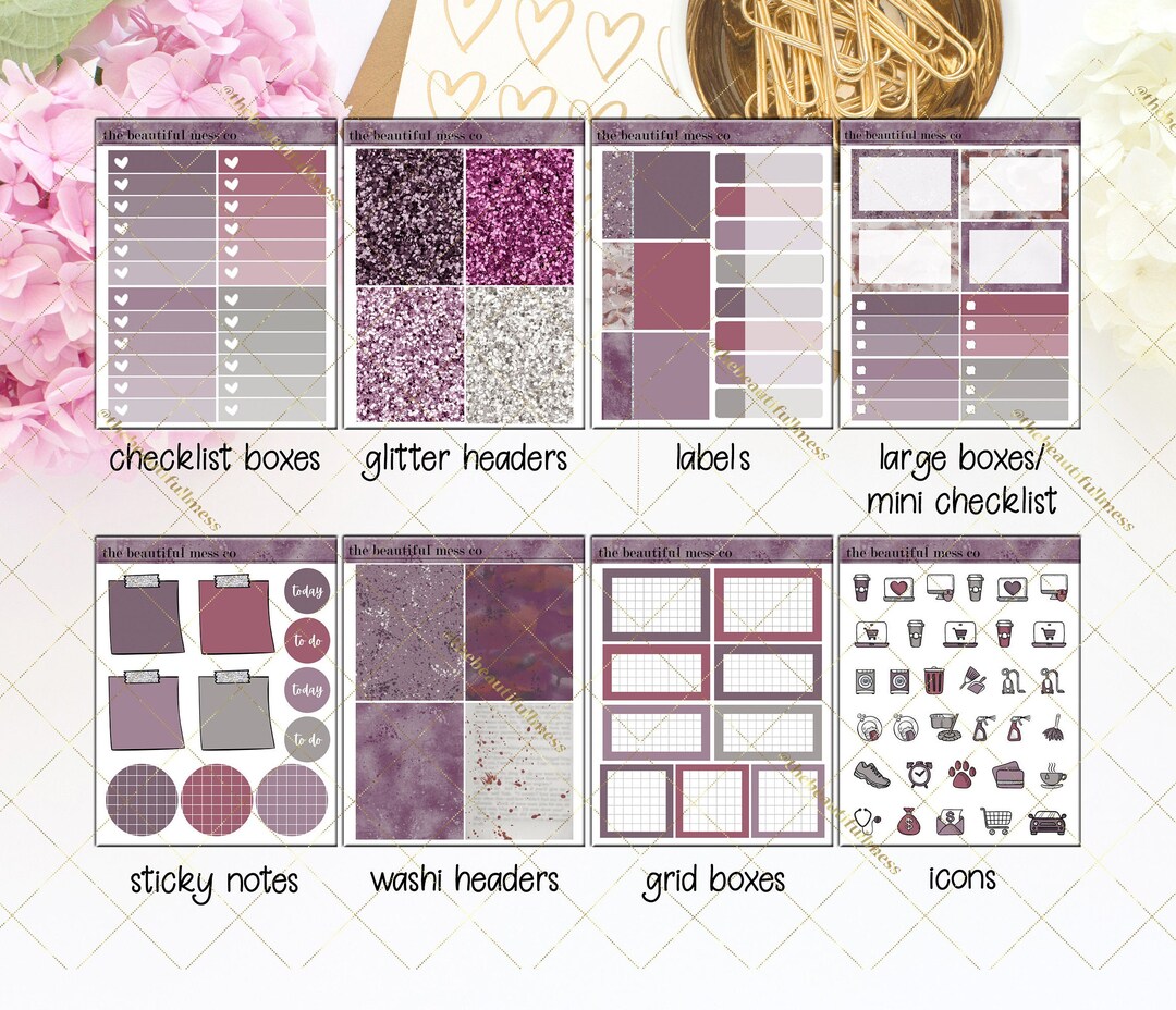 Vampire Add on Sheets Stickers / Planner Sticker / Vertical Planner ...
