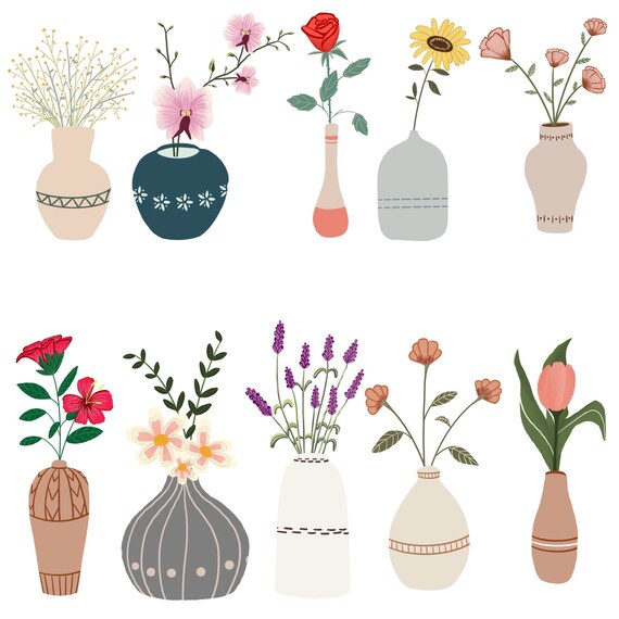 Printable Flower Stickers Botanical Stickers Printable | Etsy