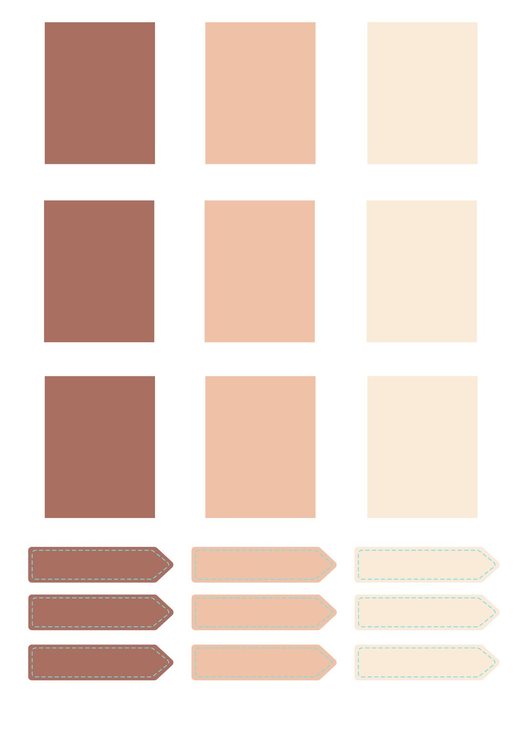 PRINTABLE *ONLY* Colorful Label Planner Stickers, Personalized Planner ...