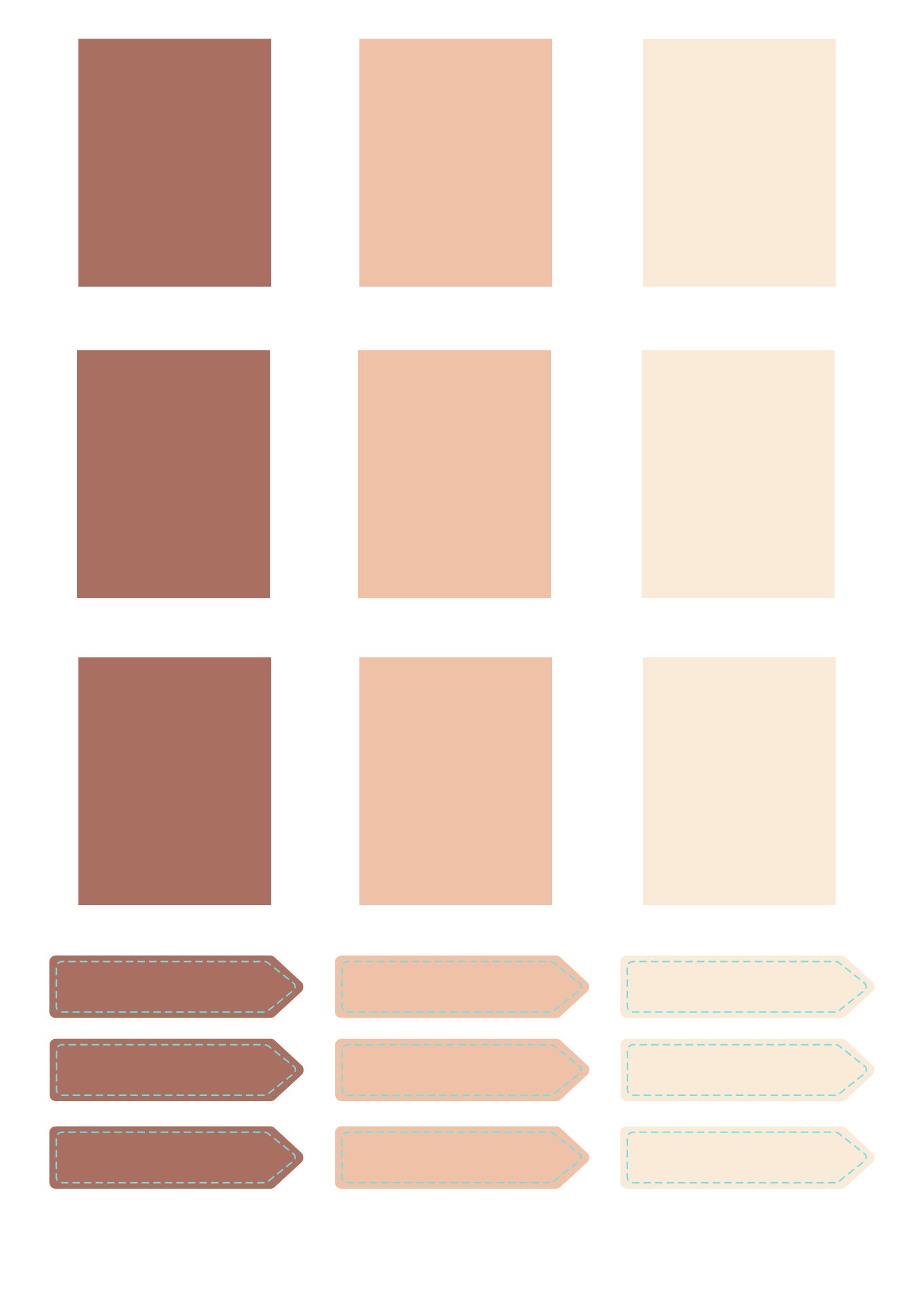 PRINTABLE *ONLY* Colorful Label Planner Stickers, Personalized Planner ...