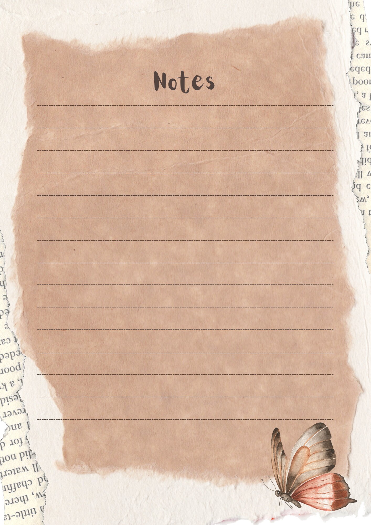 PRINTABLE *ONLY* Printable Stationery, Digital Letter Paper Download ...