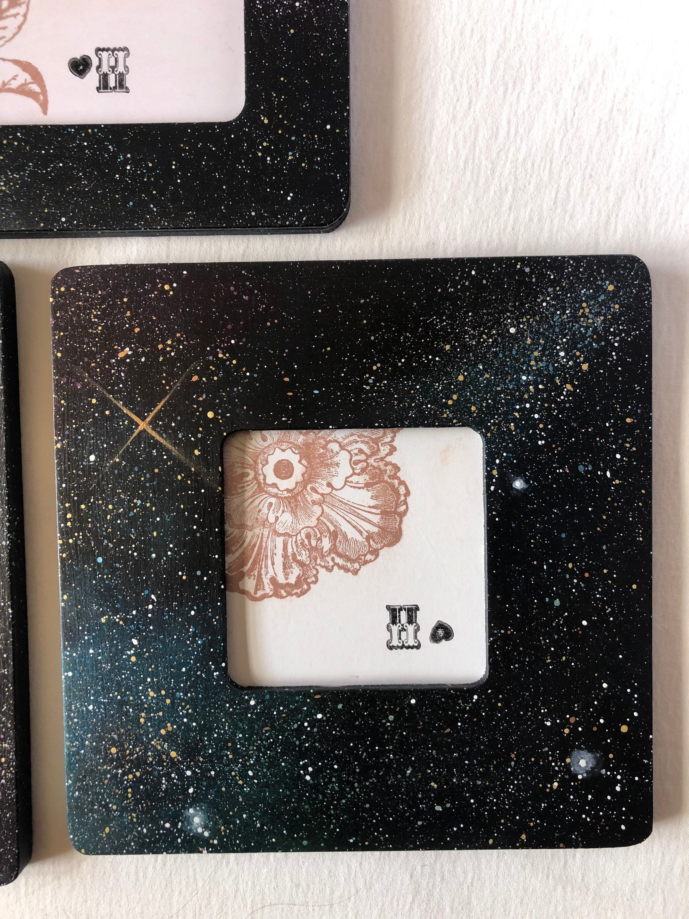 Outer Space Frame Original Painting on Wood - Etsy