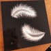 Feathers of a Dove, Print of My Handmade Scratchboard Black and White ...