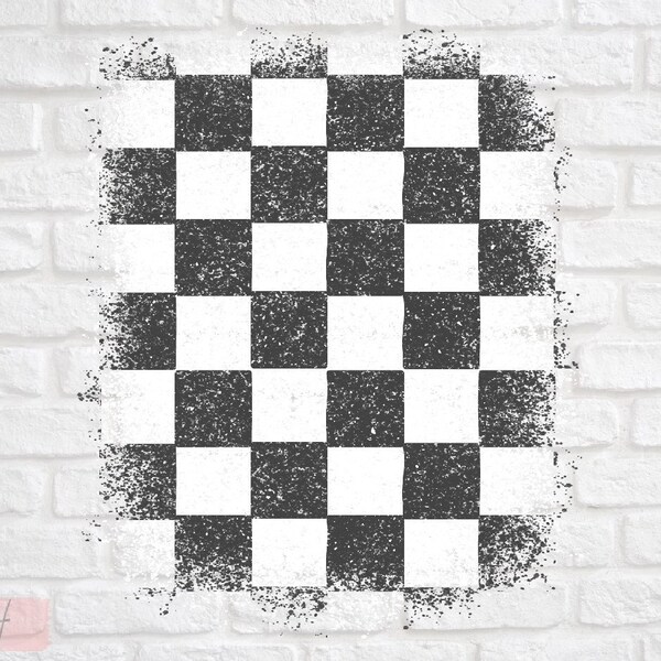 Black and White Checkered Font - Etsy