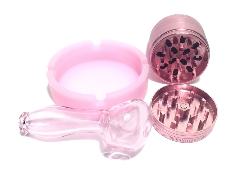 Tobacciana Art & Collectibles Collectibles Pink Pipe Grinder & Silicone ...