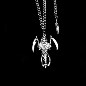 Grim Reaper Necklace/horror Jewelry/festival of the Dead Jewelry/día De ...