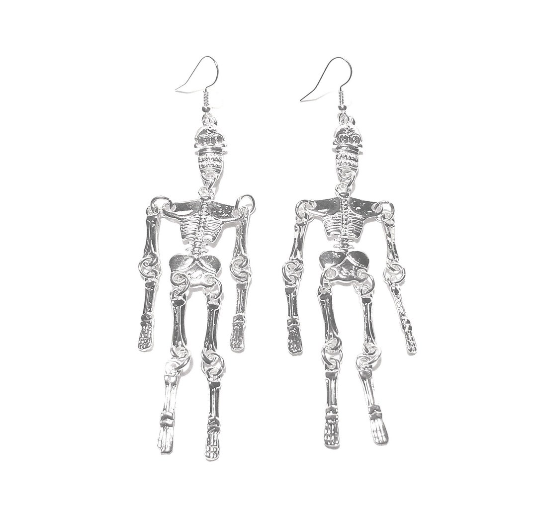 Dancing Skeleton Earrings: Skeleton Earrings, Skeleton Jewelry, Skull ...