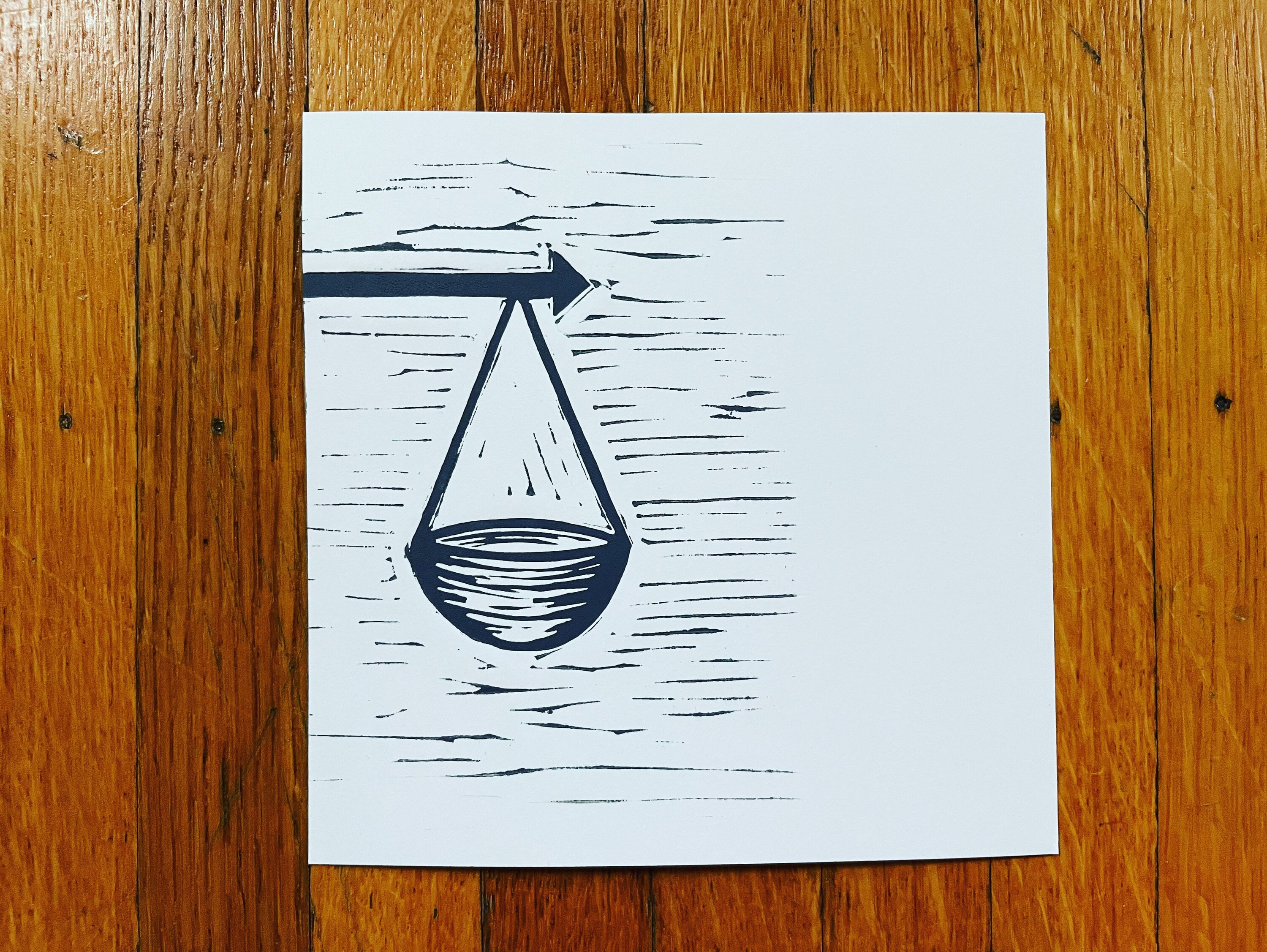 Scales of Justice - Fist - Original Linocut Print - Hand Printed - Etsy