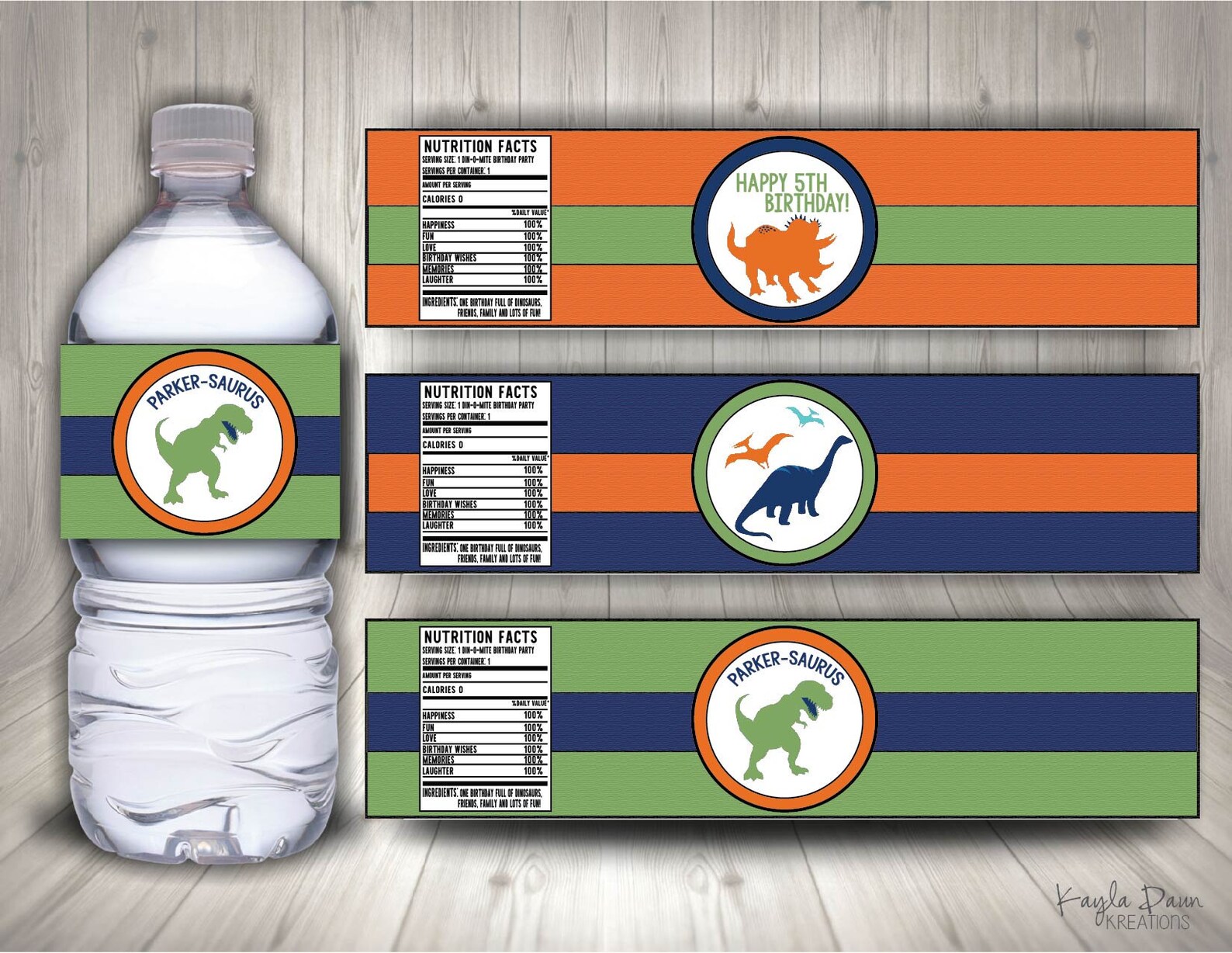 Dinosaur Themed Food Labels | Etsy