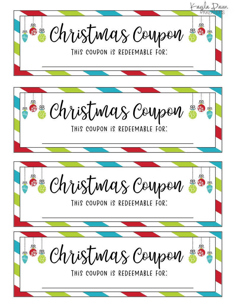 Joyful Savings Festive Christmas Coupon Printables