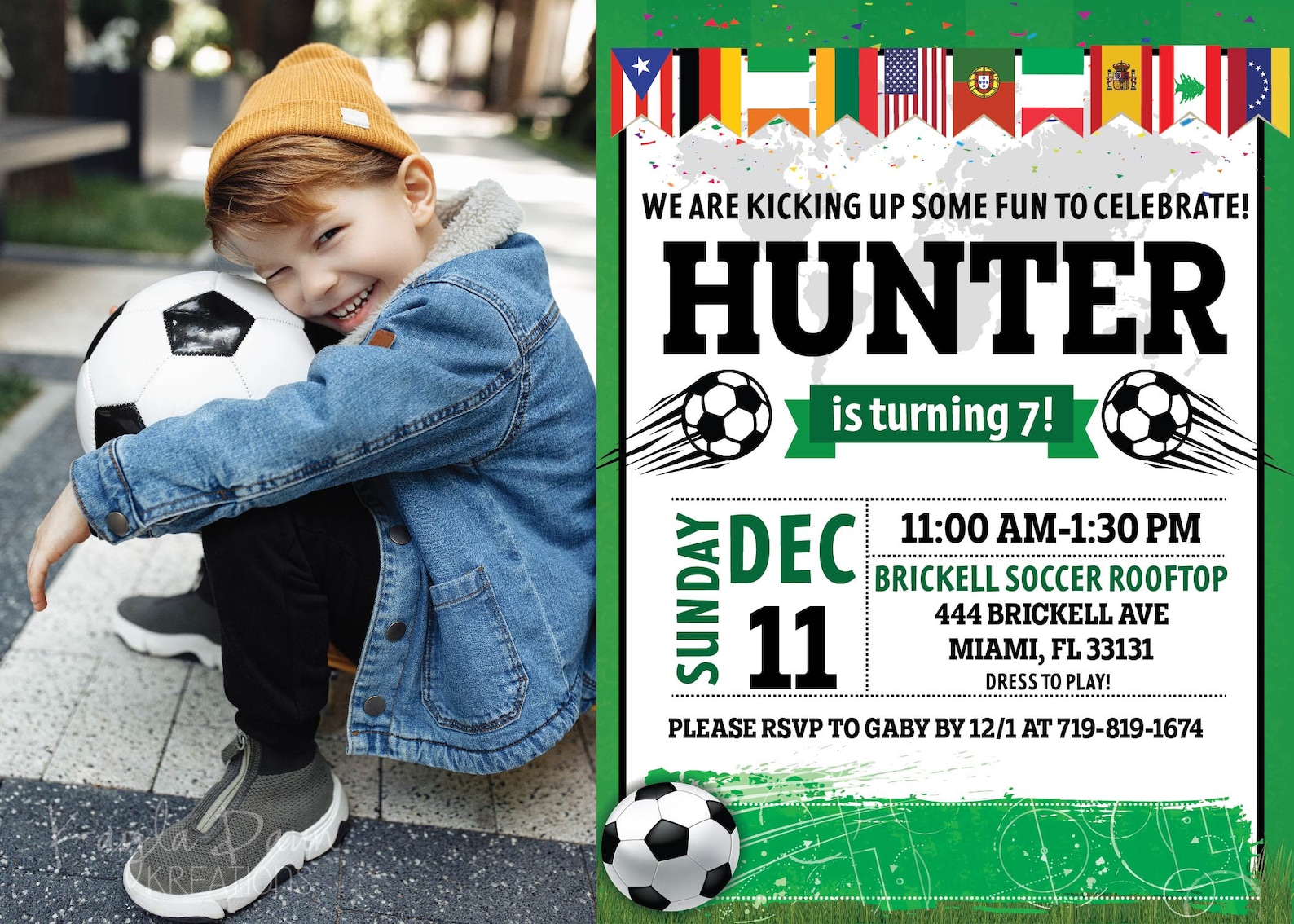 Soccer Birthday Invitation-world Cup Invitation-digital ONLY FILE - Etsy