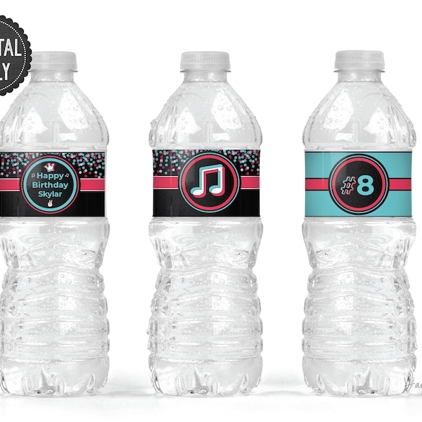 Tik Tok Water Bottle Label - Etsy