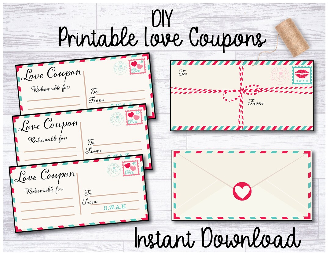 Valentines Day Love Coupons - Etsy