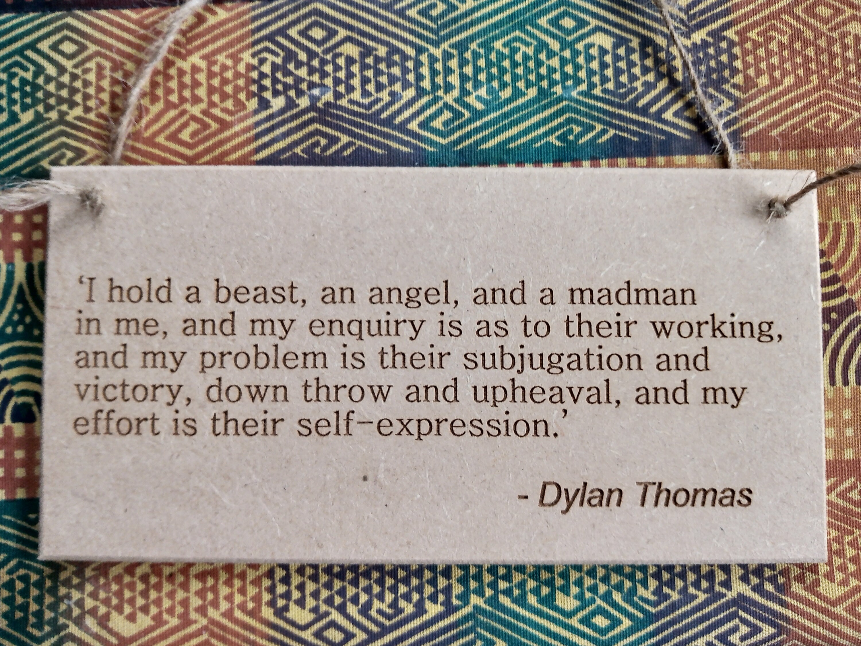 Dylan Thomas Quote Plaque Do not go gently into that | Etsy