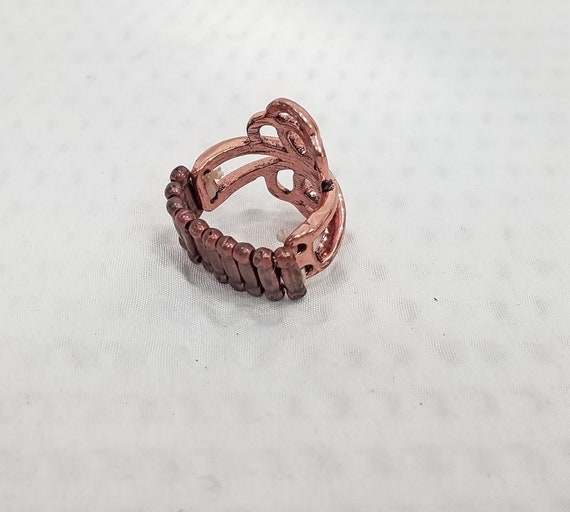 Vintage Copper Scrollwork North-South Stretch Statem… - Gem