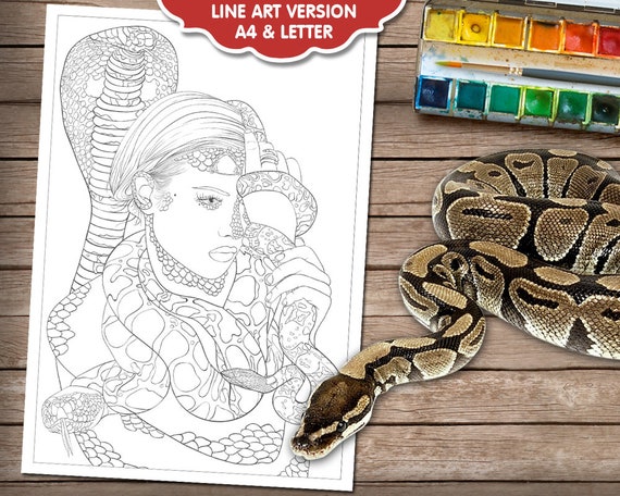 Burmese Python Coloring Pages