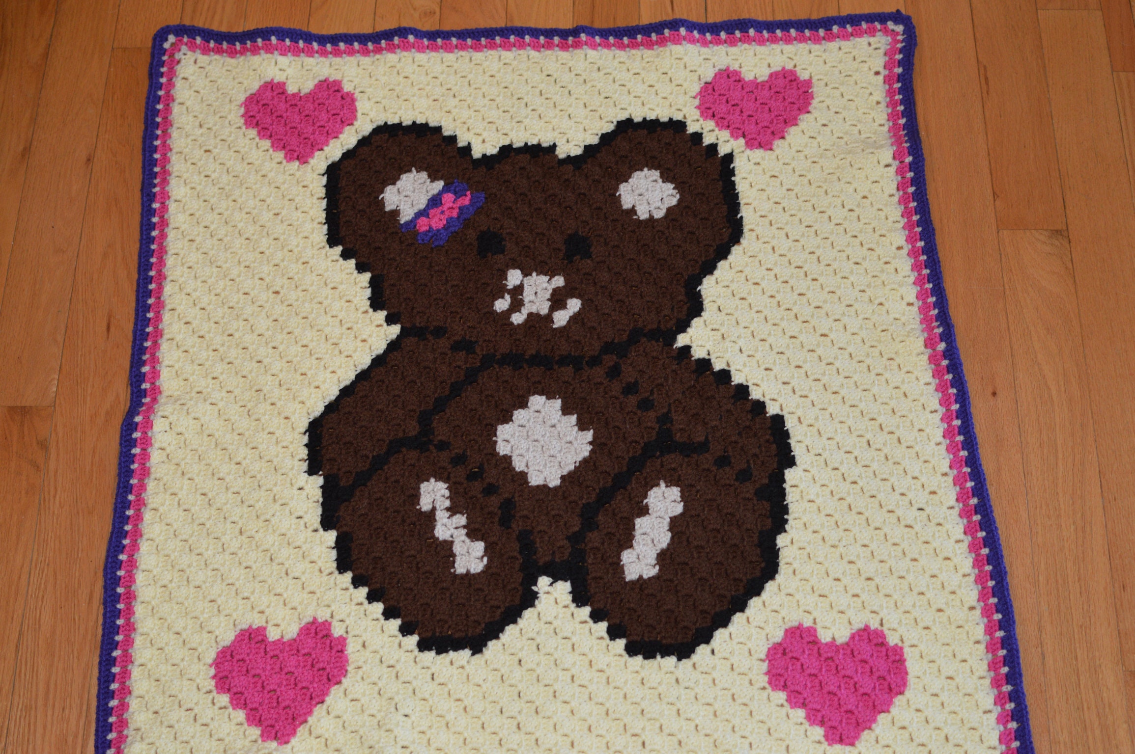 Bear C2c Graphgan Baby Blanket Pattern - Etsy