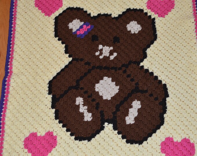 Bear C2c Graphgan Baby Blanket Pattern - Etsy