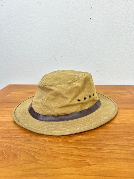 vintage C.C. Filson tin cloth hunting hat fishing hat… - Gem