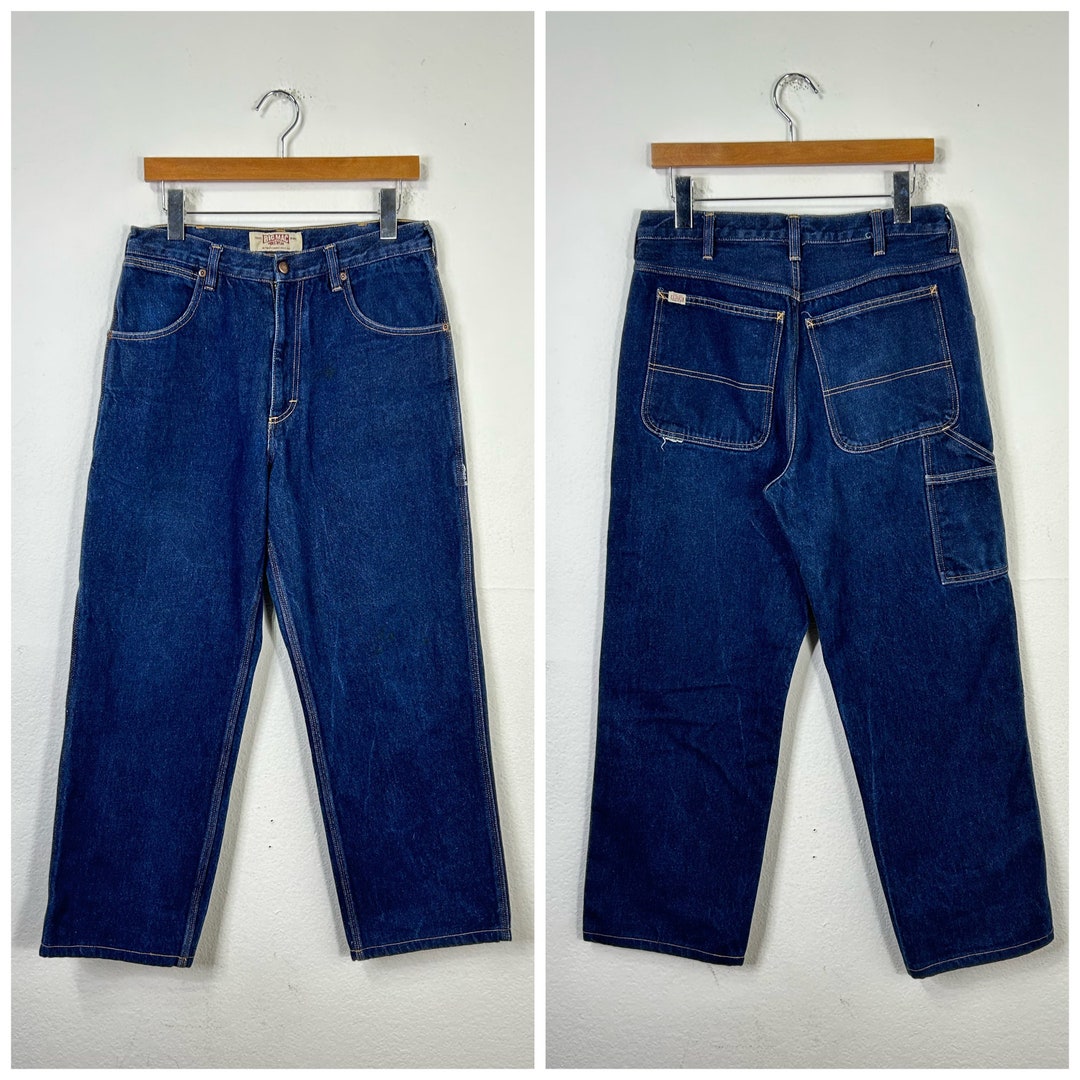80s 90s Vintage BIG MAC Work Jeans Carpenter Denim Pants Size 32 - Etsy
