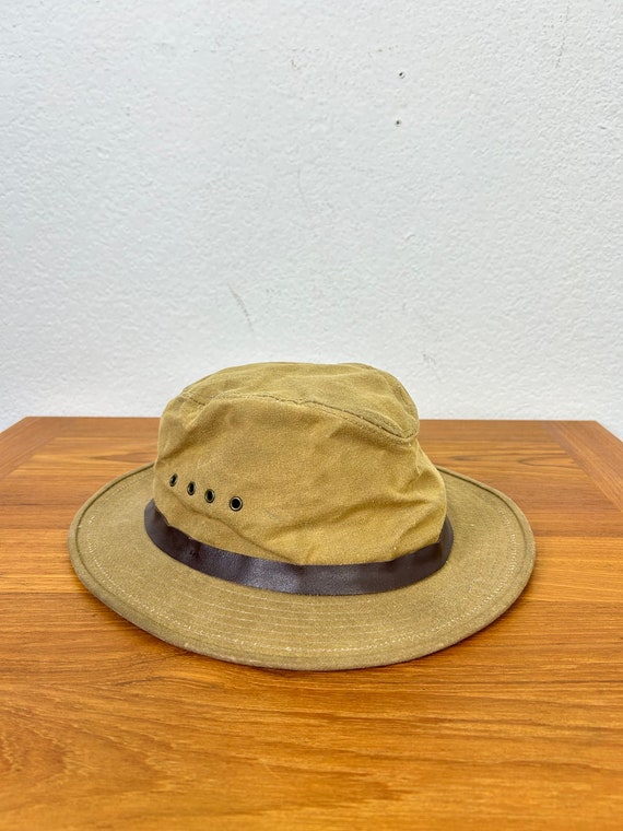 vintage C.C. Filson tin cloth hunting hat fishing hat… - Gem