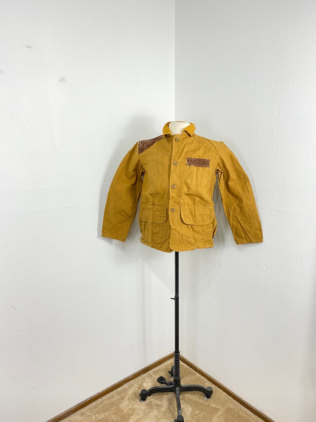 70s Vintage 100% Cotton Hunting Jacket Flannel Lined - Etsy