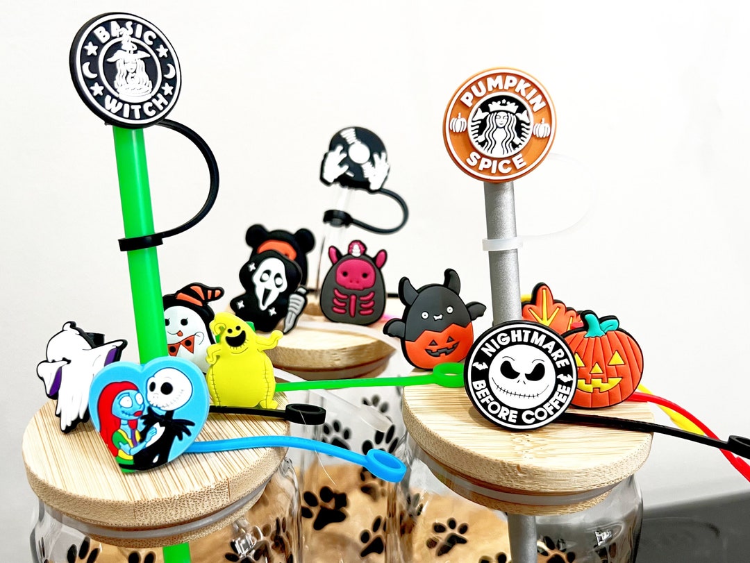 Halloween Straw Toppers - Etsy
