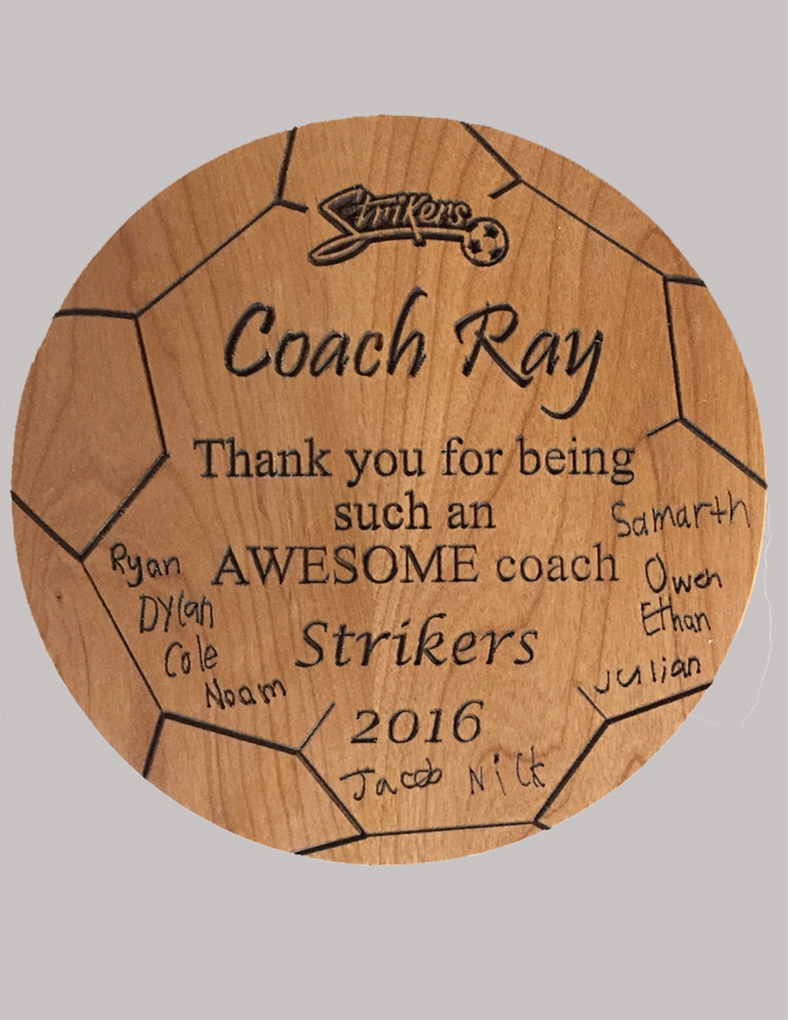 Soccer Coach Appreciation Plaque - Etsy