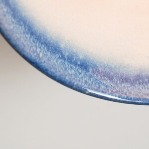 Blue & White Dawn Wall Light Sconce in Ceramic and Oak - Etsy