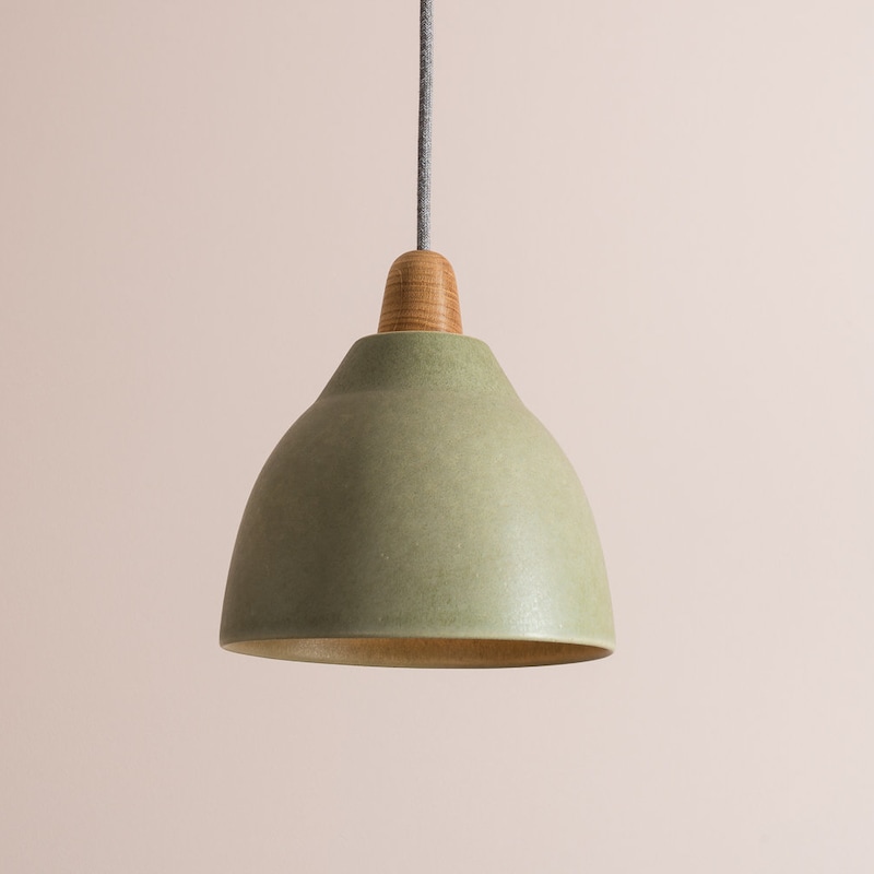 Green Pendant Light - Etsy
