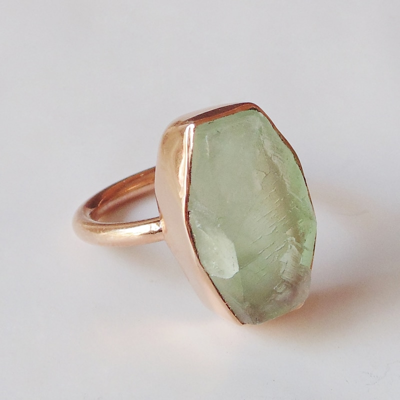 Green Fluorite Ring - Etsy