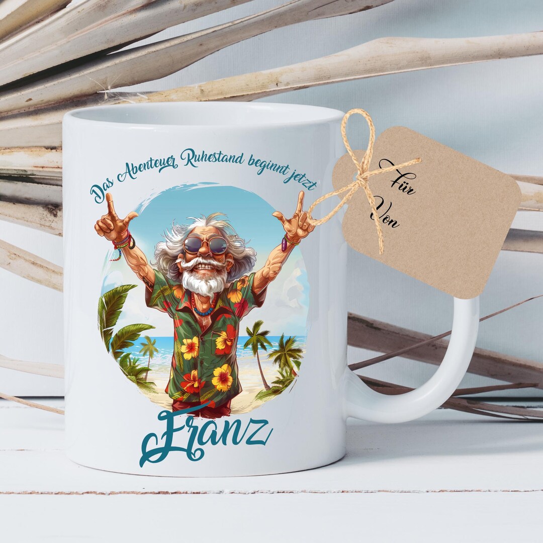 Pension Gift Man Mug Pension Personalized Colleague Gift Name Gift ...