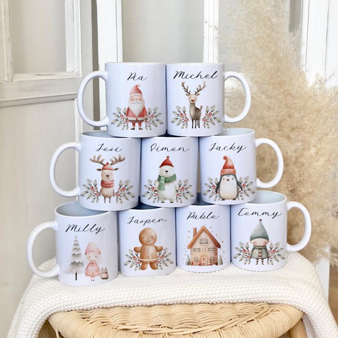 Personalized Christmas Mug, Mug With Name, Name Mug, Christmas Mug ...