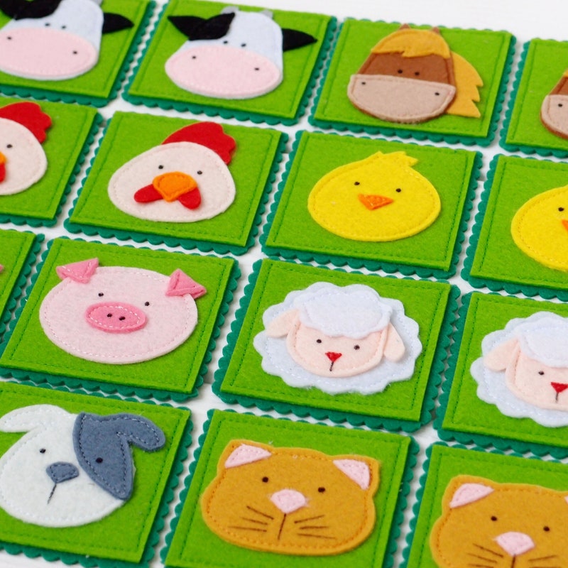 Felt Memory Game - Etsy