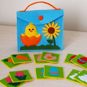 Memory Matching Game, Concentration Game, Easter Themed Educational Toy ...