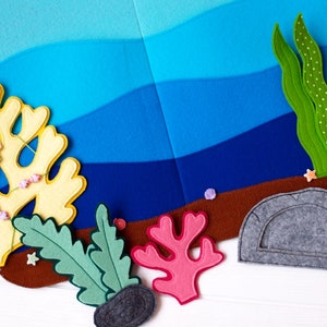 Under the Sea Play Set – Magnetic Fishing Game With Felt Sea Play Mat ...
